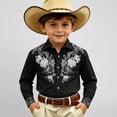 Boys T Shirts Kids Western Plaid Long Sleeve Button Down Classic Ranch ...