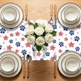 ARTSLION Waterproof Table Runner 13x108 Inch Polyester Wipe Clean Patio ...