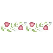 Forget-Me-Not Floral Wall Stencil Border SKU #1492 by Designer Stencils ...