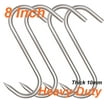4pack 8inch Heavy Duty S-Hooks Stainless Steel Meat Processing Butcher ...