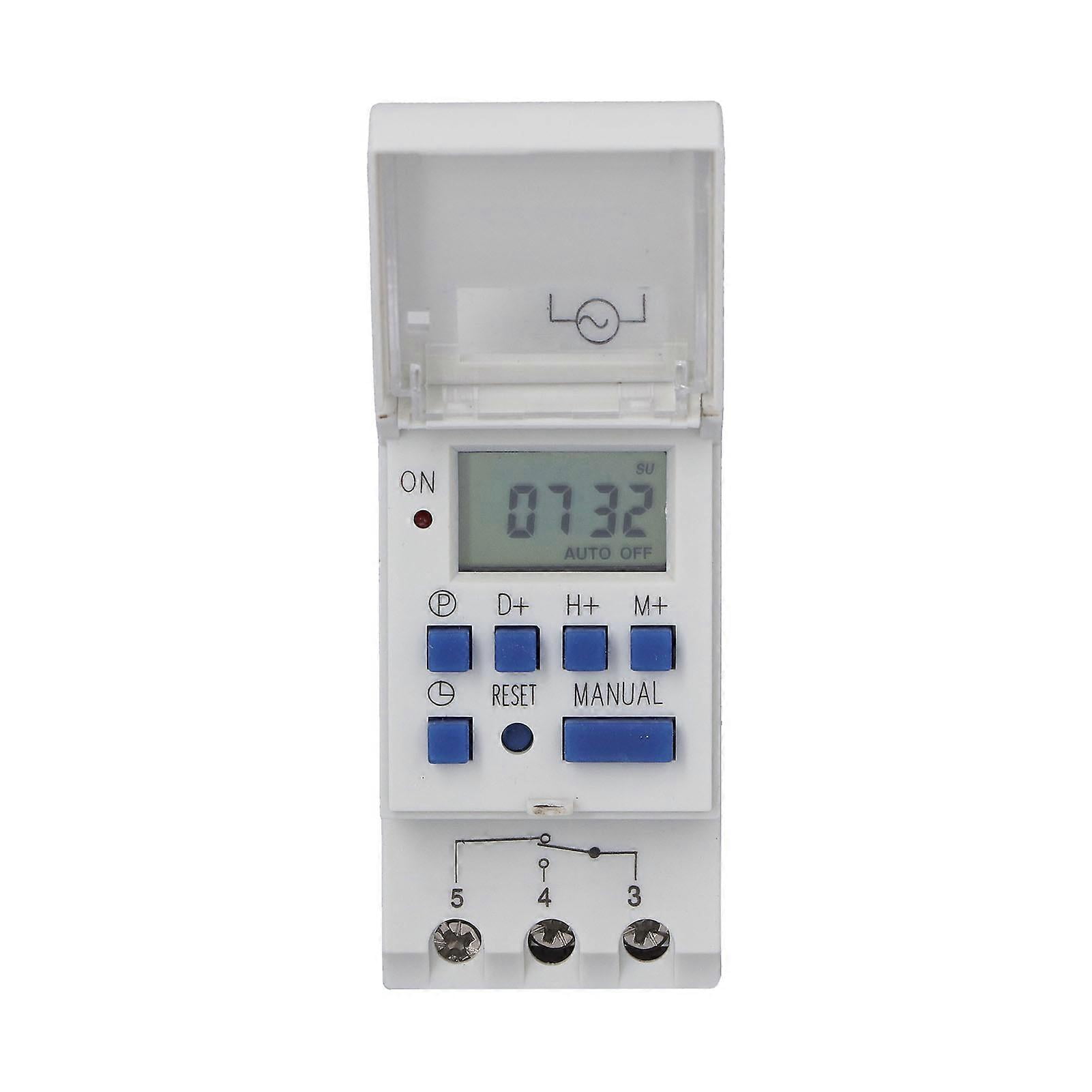 THC15A Programmable Timer Guide Rail Type LCD Time Relay Switch for ...