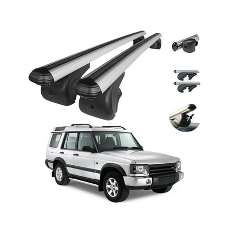 Roof Rack Cross Bars Luggage Carrier Silver for Land Rover Discovery ...