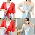 Boleros Shrug Casual Cropped Cardigans Chiffons Jackets Loose Kimonos ...