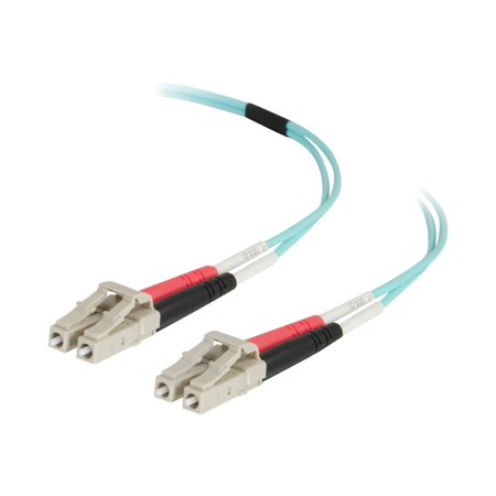 C2G 3m LC-LC 50/125 Duplex Multimode OM4 Fiber Cable - Aqua - 10ft ...