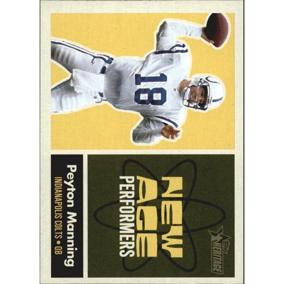 2001 Topps Heritage New Age Performers #NA4 Peyton Manning NFL Football ...