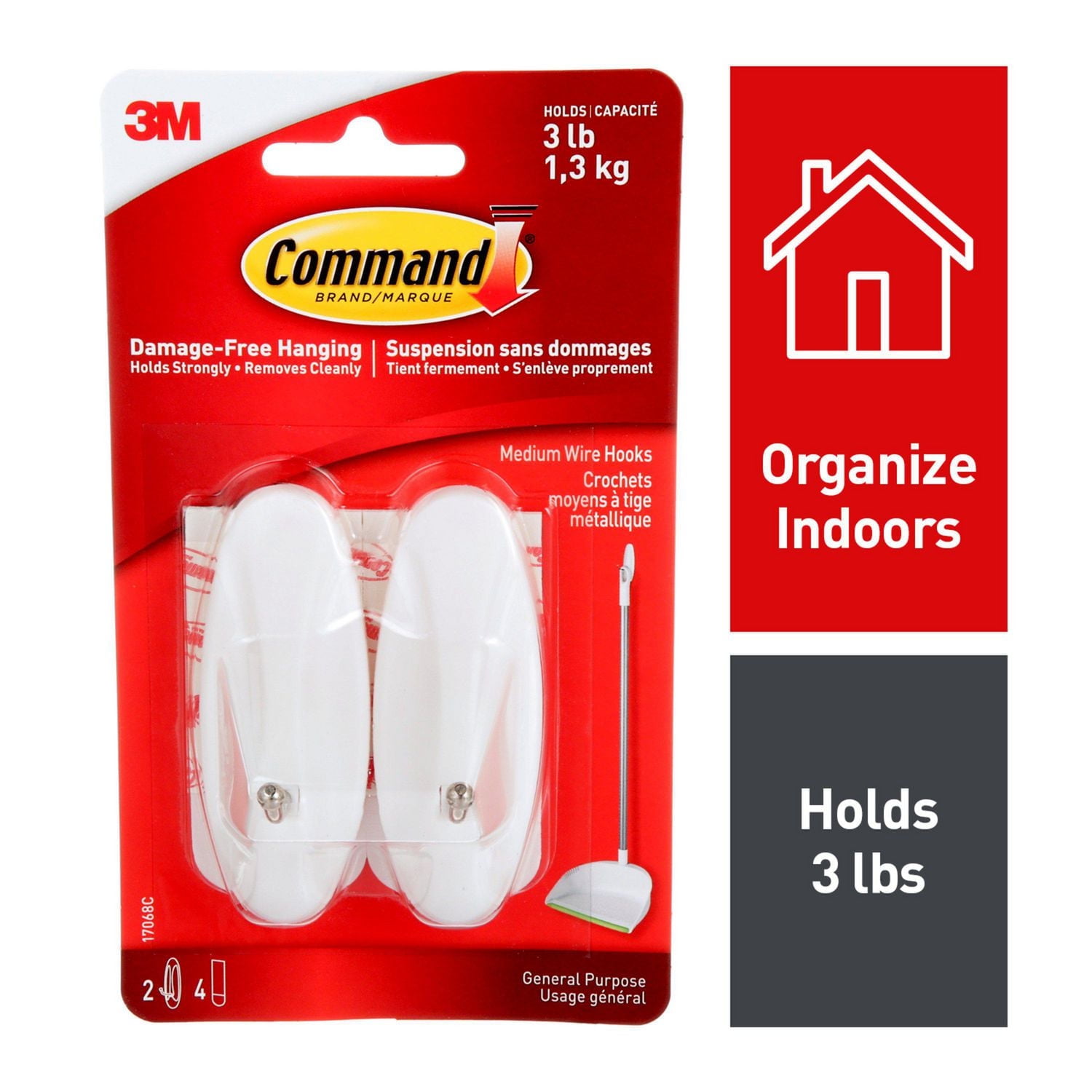 Click here for Command Wire Hooks 17068c  Medium M prices