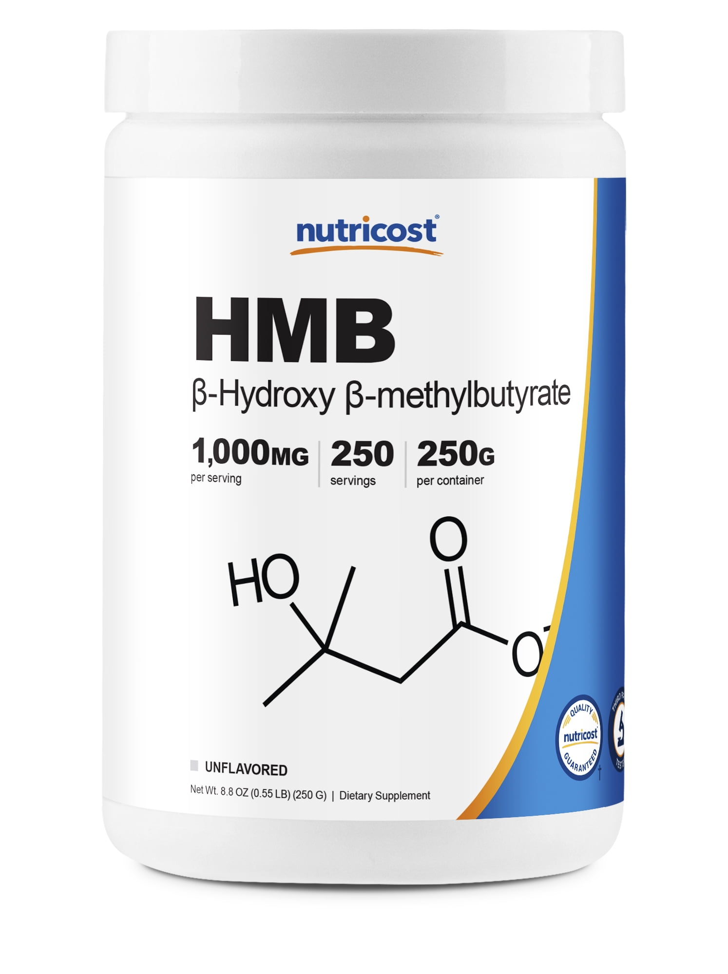 Nutricost HMB Powder (Beta-Hydroxy Beta-Methylbutyric) 250 Grams ...