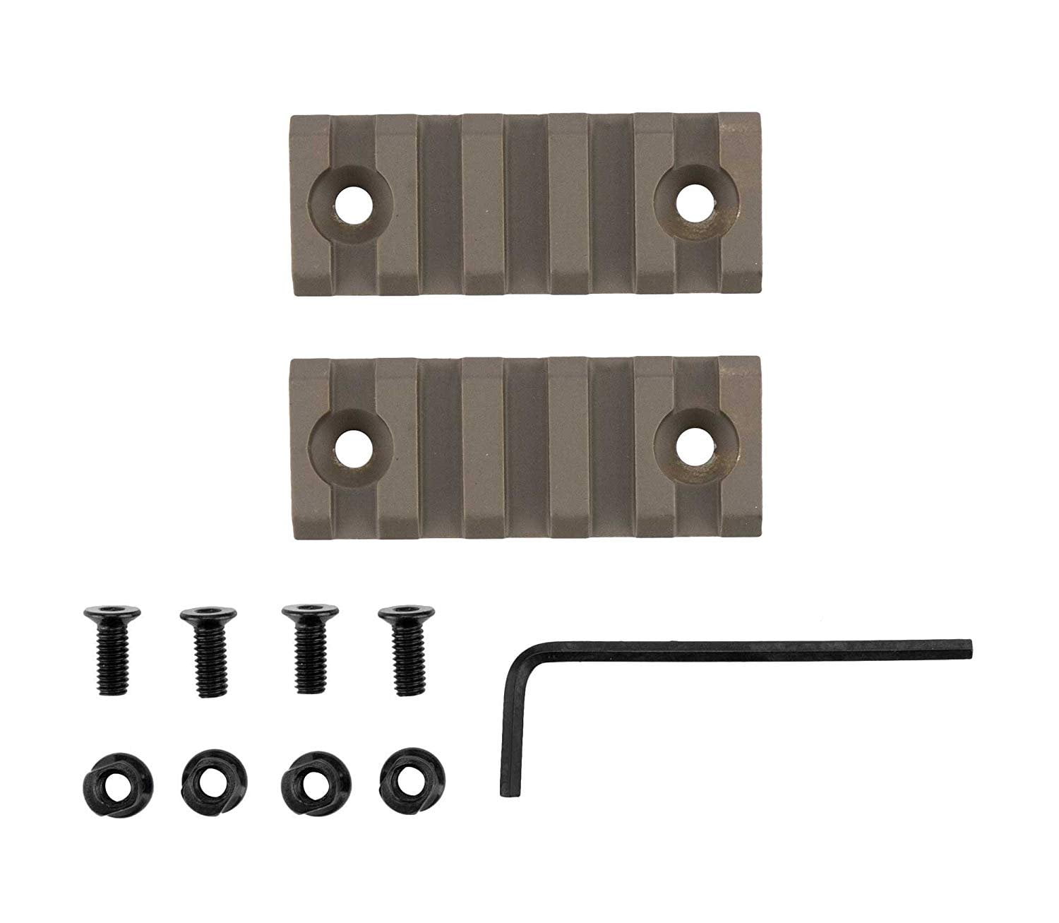 Monstrum Tactical Short Length (5 Slot/2.2 inch) Picatinny Rail for ...