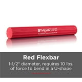 TheraBand FlexBar, Tennis Elbow Therapy Tool, Red, Light Resistance ...