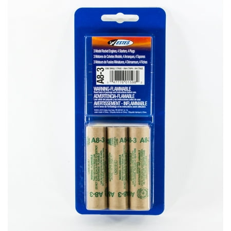 Estes Model Rocket Engines, A8-3, 3/pkg - Walmart.com