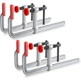 12 Inch Heavy Duty Bar Clamp Set, 4 Pack - Drop Forged Steel F-Clamps ...