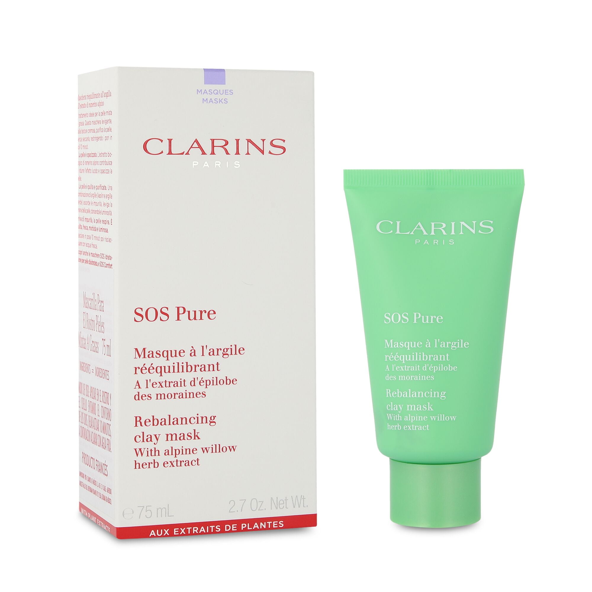Mascarilla Reequilibrante Clarins Sos Pure Rebalancing Clay Mask ...