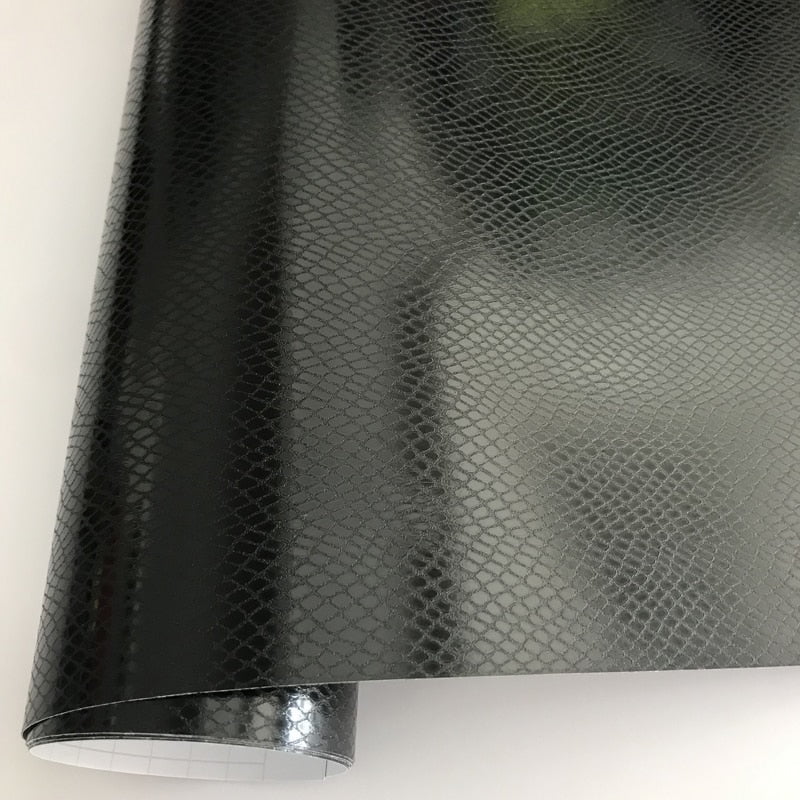 Black Leather Grain Texture Vinyl Car Wrap Sticker Decal Film Sheet ...