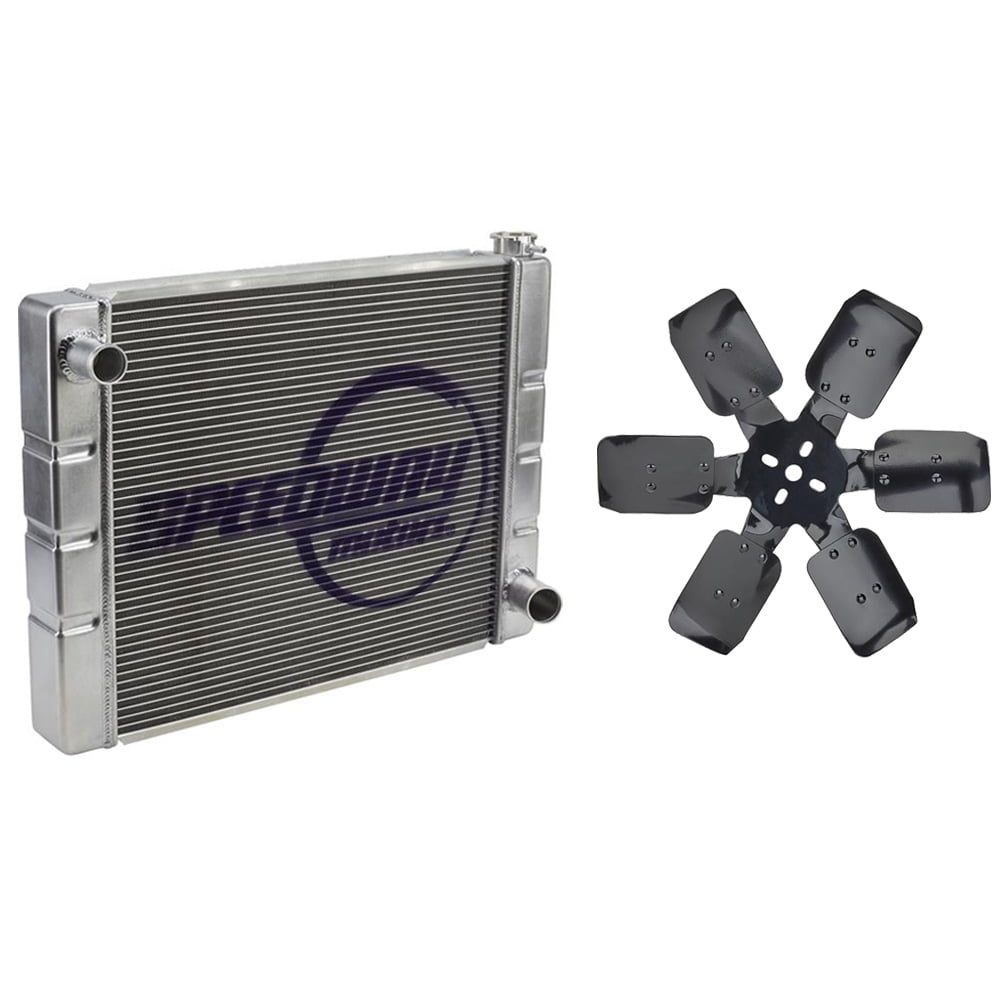 Universal Small Block Chevy Radiator Kit w/Mechanical Fan,24 Inch ...