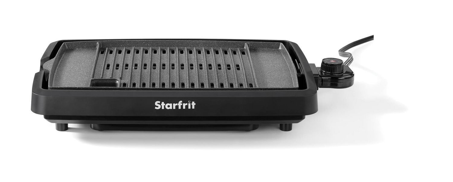 Starfrit The Rock Indoor Smokeless Electric BBQ Grill - Non-Stick 10" x ...