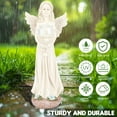 Solar Garden Angel Statue with Closed Eyes - Handheld Solar Light ...