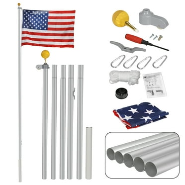 Flagpole-To-Go Ultimate Tailgaters Package with 15' Portable Flagpole ...