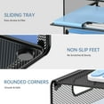 INTIGE 3-Tier Metal File Organizer, Black, Desktop Paper Tray With ...