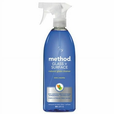 Method Home Cleaning Mint Glass + Surface Cleaner, 28 Ounce for Daily ...