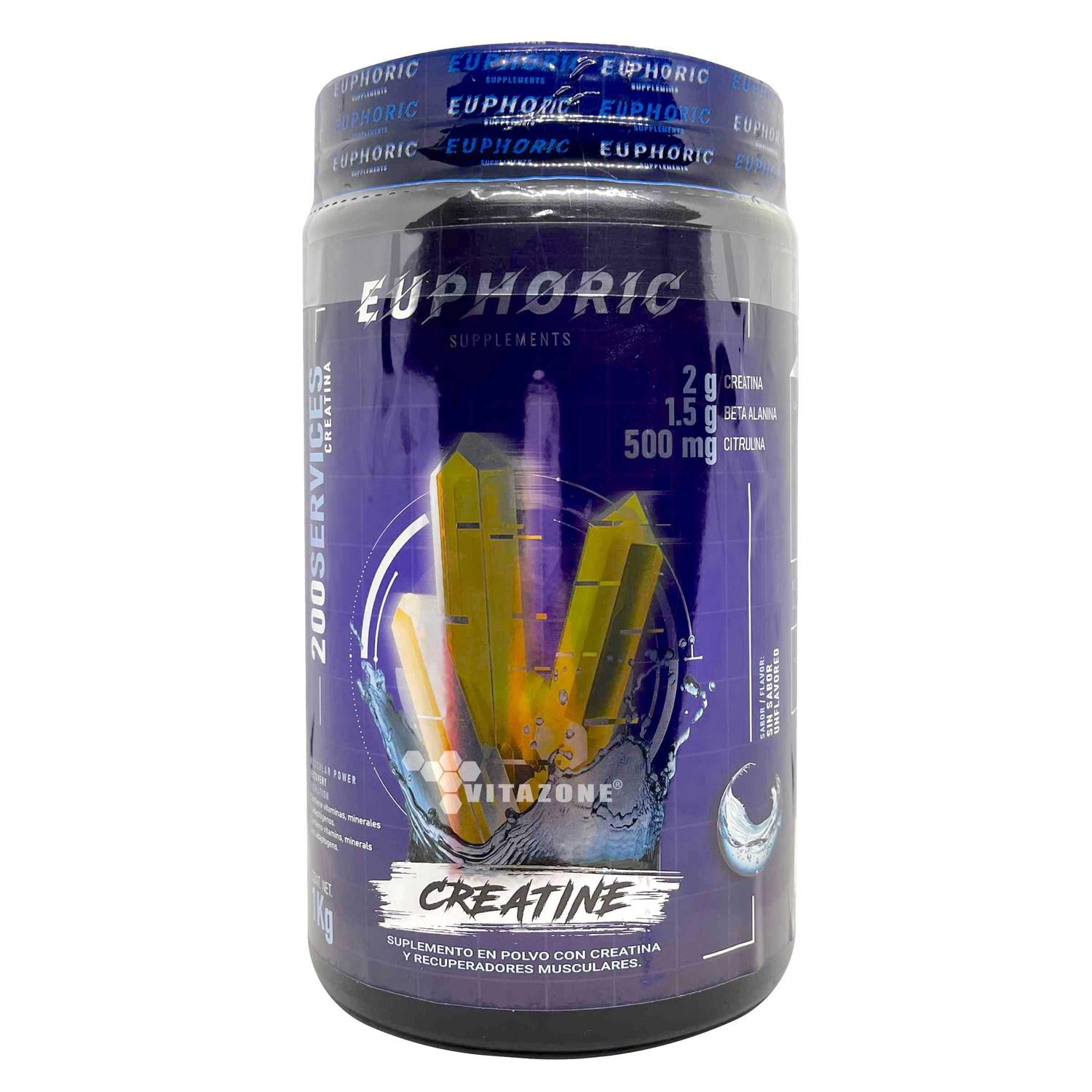 Creatina Beta Alanina Citrulina Sin sabor 1 kg Euphoric Euphoric ...