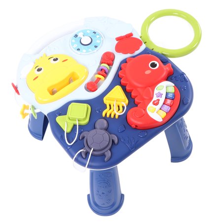 Music Learning Table, Removable Legs Baby Learning Table Ocean Theme ...