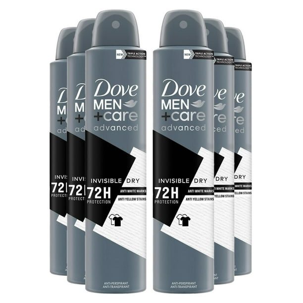 Dove Men+Care Invisible Dry Antiperspirant Deodorant Spray 72-hour Sweat and Odor Protection-6 ...
