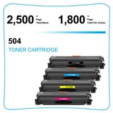 CLT-504S Toner Cartridge Compatible for Samsung CLT-K504S CLT-C504S CLT-M504S CLT-Y504S 504S CLP ...