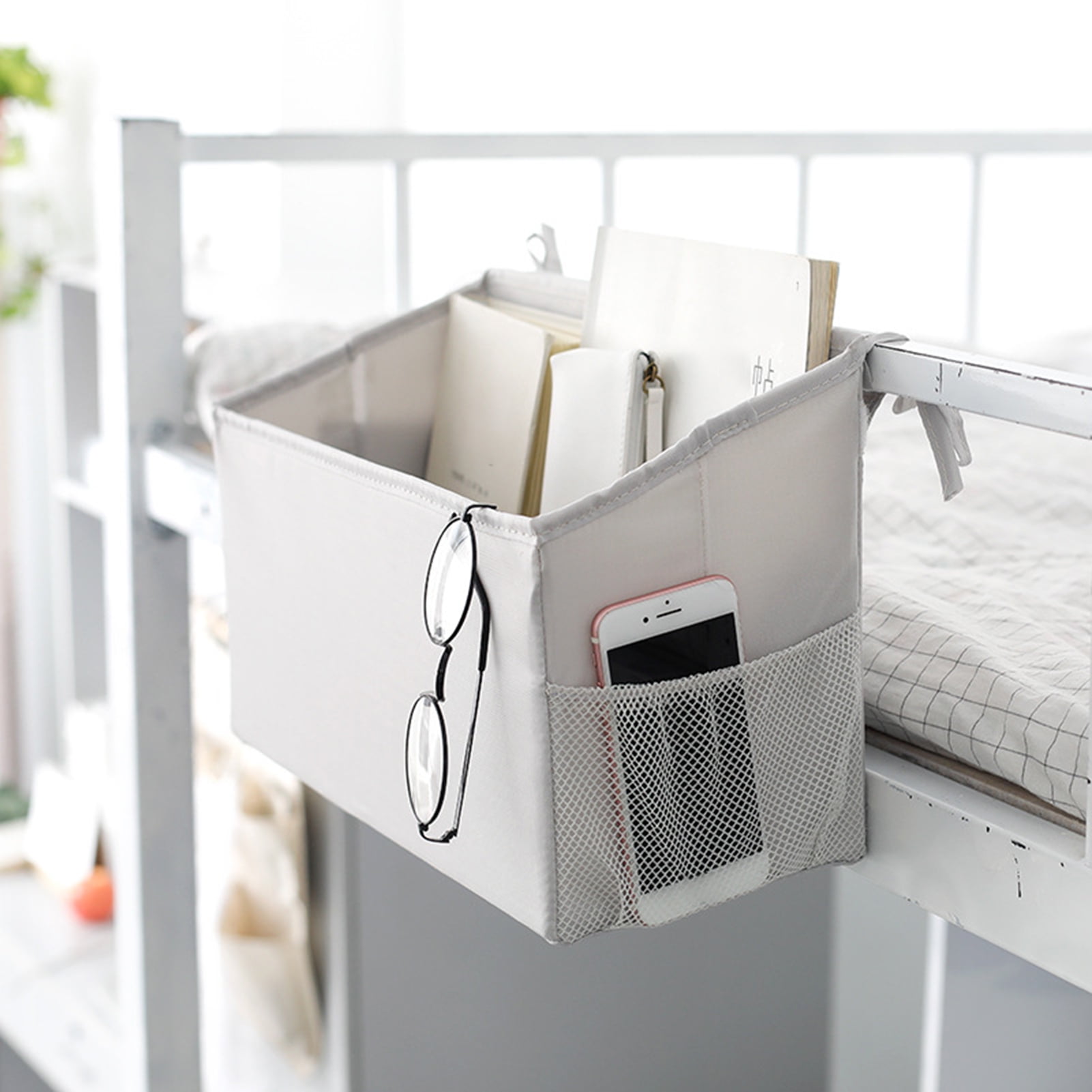 Travelwant Bedside Caddy Hanging Bed Organizer Storage Bag Pocket for ...