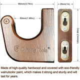 StrongTools Hardwood Gun Rack Solid Wood Wall Mount Rifle and Shotgun ...