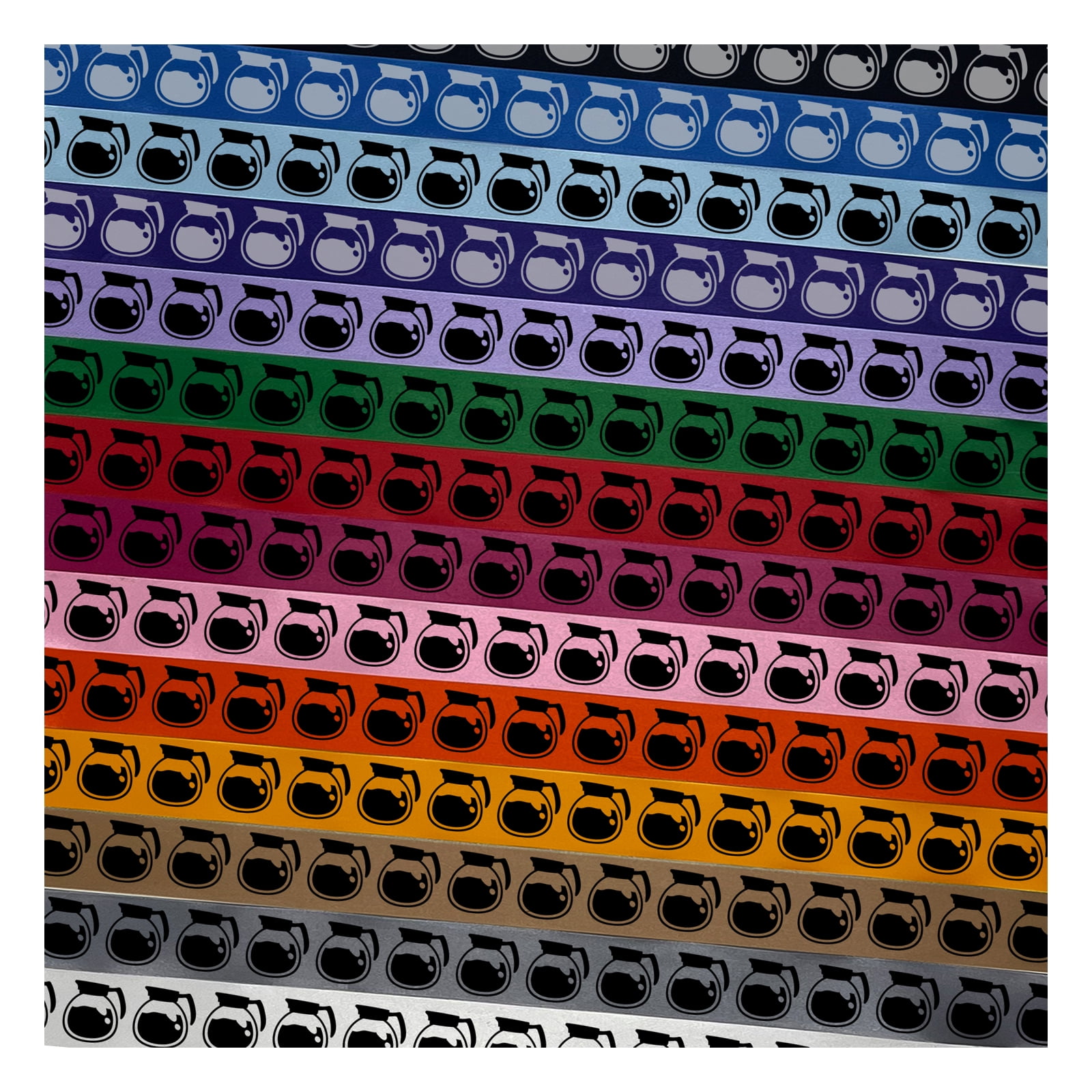 Coffee Pot Satin Ribbon for Gift Wrapping Bows Craft DIY Projects - 3 ...