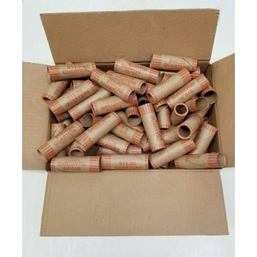 Coin-Tainer Preformed Tubular Coin Wrappers, Quarters, $10, 1000 ...