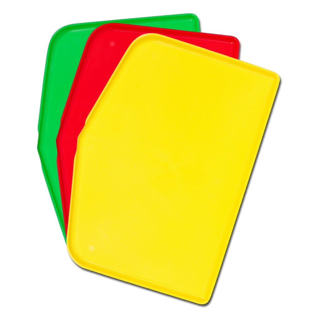 Chop Keeper Chopping Tray with Raised Sides and Easy-Guide Funnel, Red ...