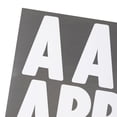 Sticko Solid White XL Alphabet Poster Vinyl Stickers, 97 Piece ...