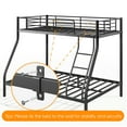 Netrum Twin over Full Bunk Bed for Adults Teens,Heavy-Douty Metal Bunk ...