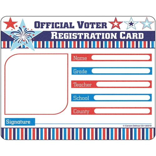 Voter Registration Card Cut-Outs - Walmart.com - Walmart.com Voter Registration Card Cut-Outs - Walmart.com - Walmart.com