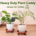 4 Pack Heavy Duty Plant Caddy with Wheels, 11 inch Plant Caddy Base ...