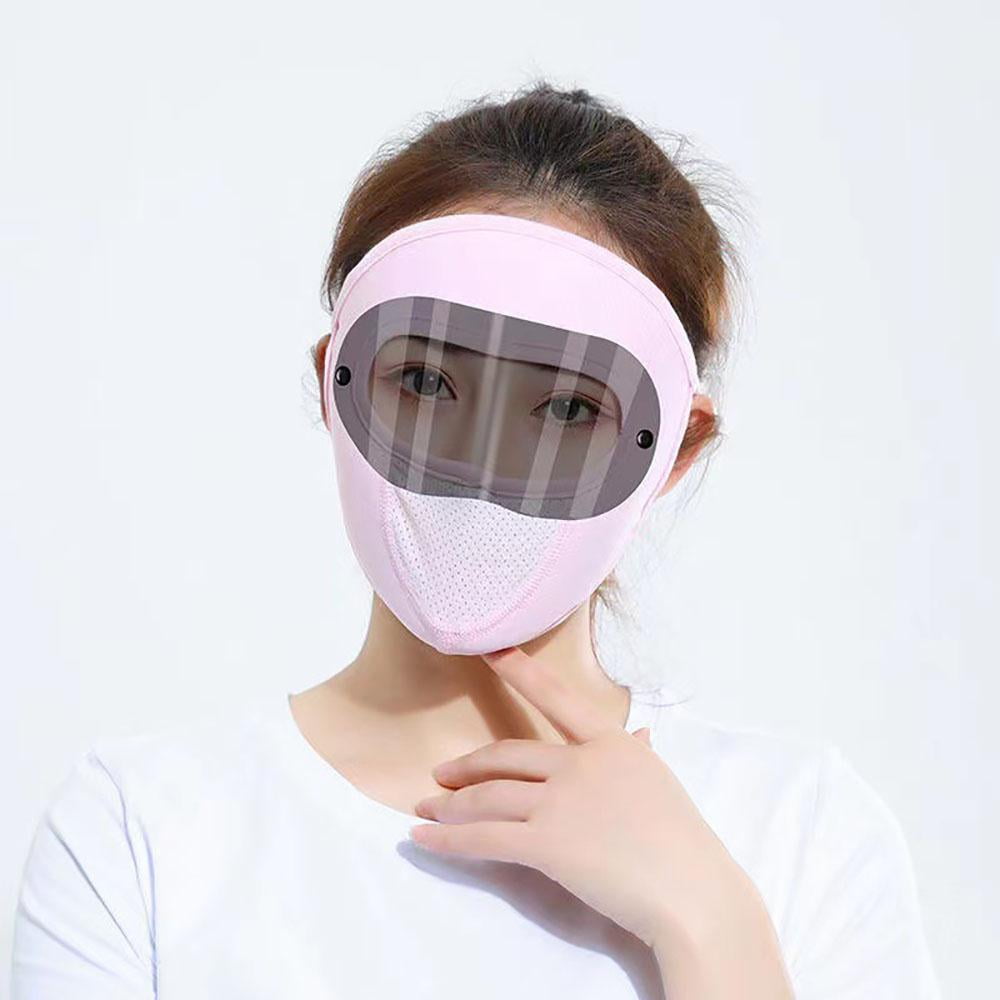 Prevent Bask in Full Face Mask Female Summer Ice Silk Goggles ...