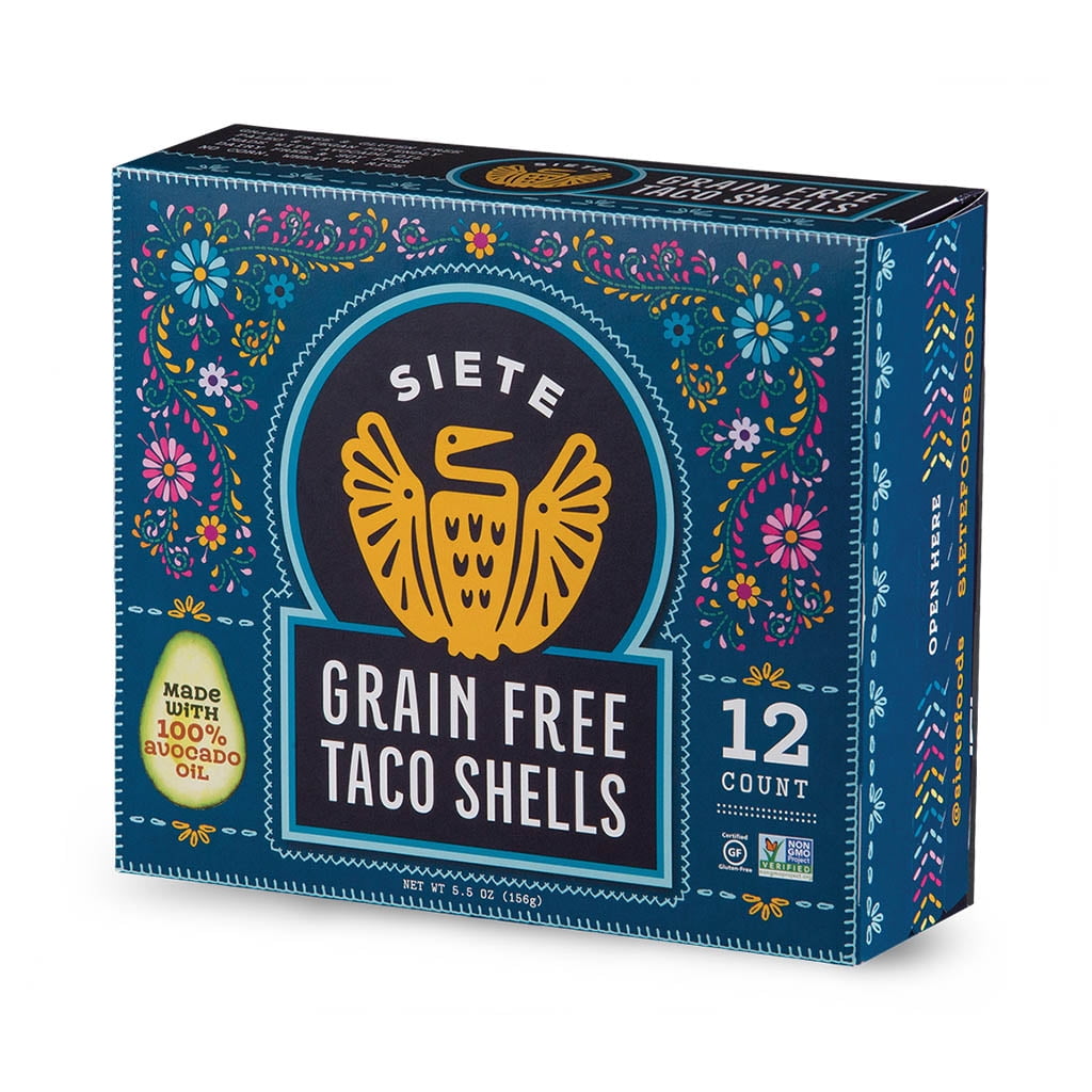 Siete Grain Free Taco Shells, 4-Pack, 48 Taco Shells - Walmart.com