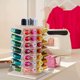 New brothread 84 Spools 360° Fully Rotating Wooden Thread Rack/Thread ...