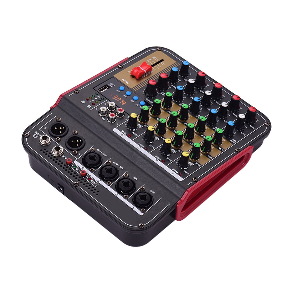Buy ammoon TM4 Digital 4-Channel Audio Mixer Mixing Console Built-in ...