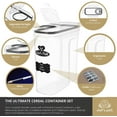 Airtight Food Storage Container Set of 24 with Premium Cereal ...