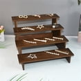 Brown Five Tier Bracelet Display Jewelry Rack Jewelry Storage Wooden ...