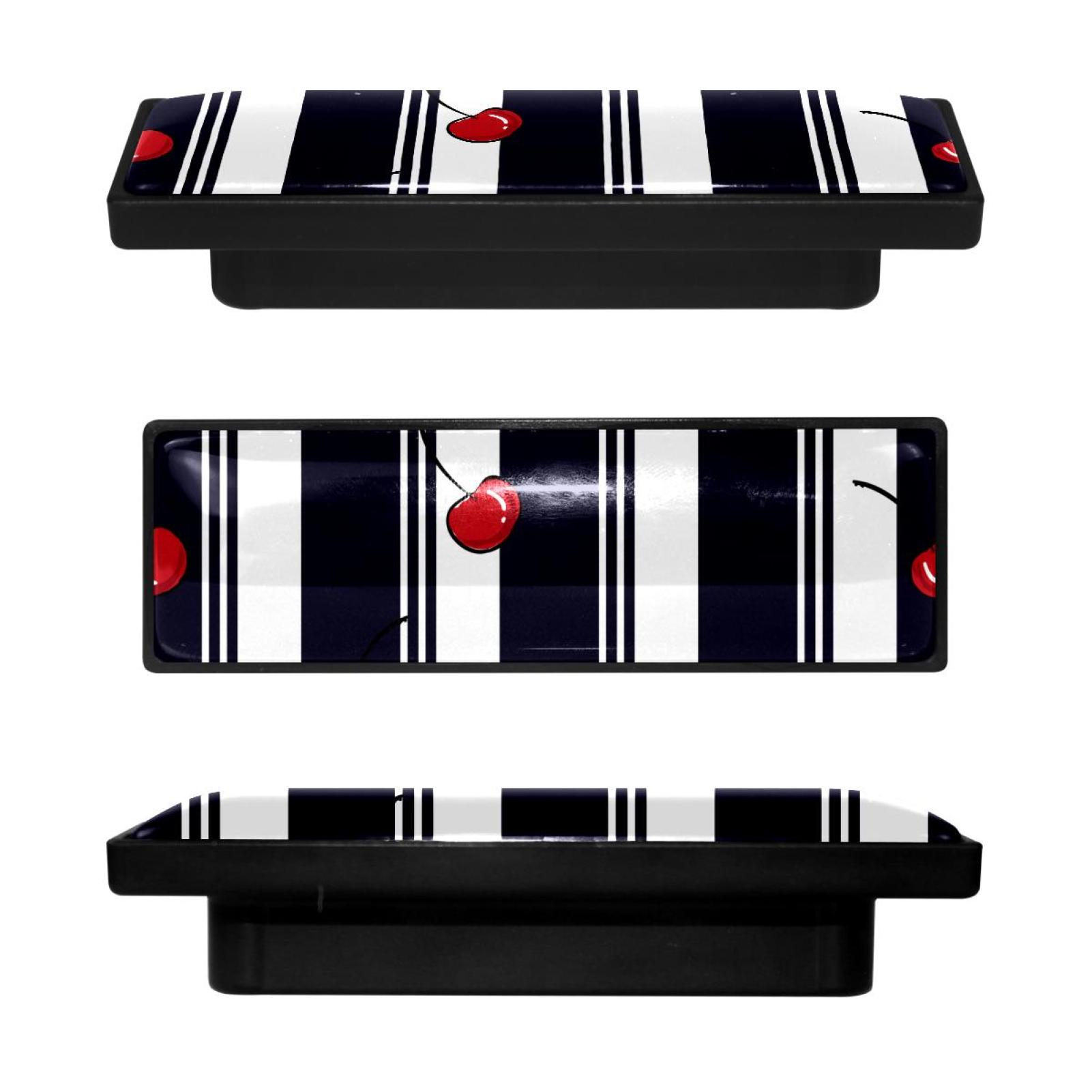 4 Pcs Rectangle Cabinet Handle Cupboard Knob Drawer Pulls Handle Cherry ...