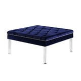 18" in NAVY BLUE DIAMOND TUFTED COFFEE TABLE - Walmart.com