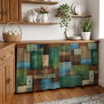 Bohemian Cabinet Curtains for Kitchen 28"W x 51"L, Modern Mottled Art ...