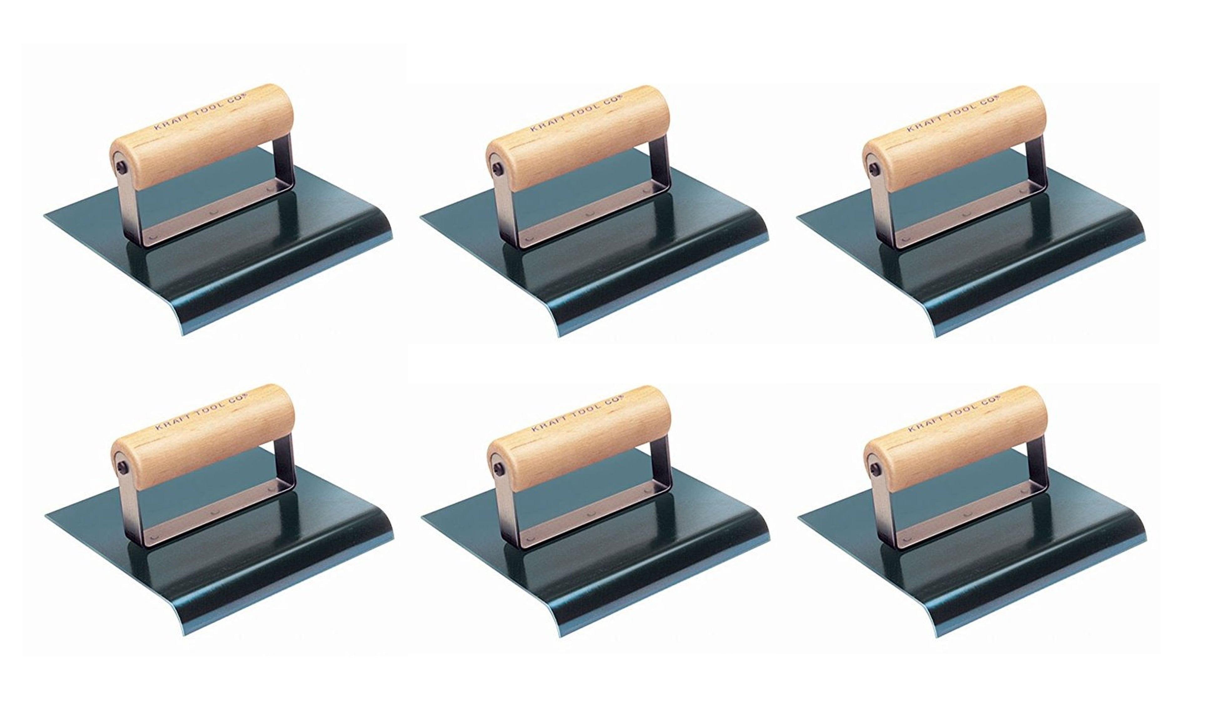 Kraft Tool Co. CF574 6 in. x 4 in. Blue Steel Edger with 1/2 in. Radius ...