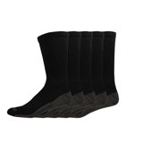 Genuine Dickies Men's Dri-Tech Comfort Crew Work Socks, 5-Pack ...