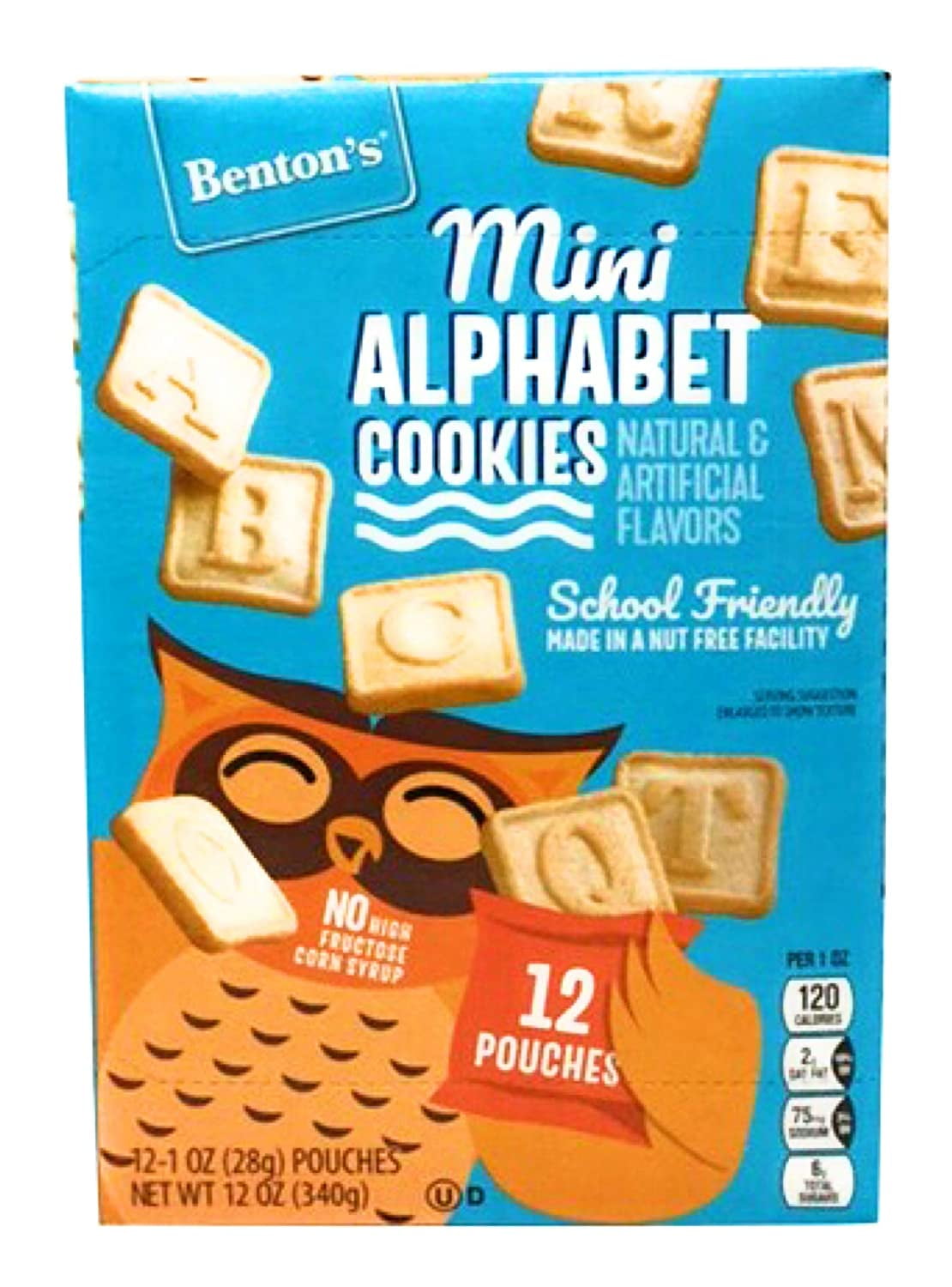 Benton's Mini Alphabet Cookies School Friendly Made in Nut Free ...