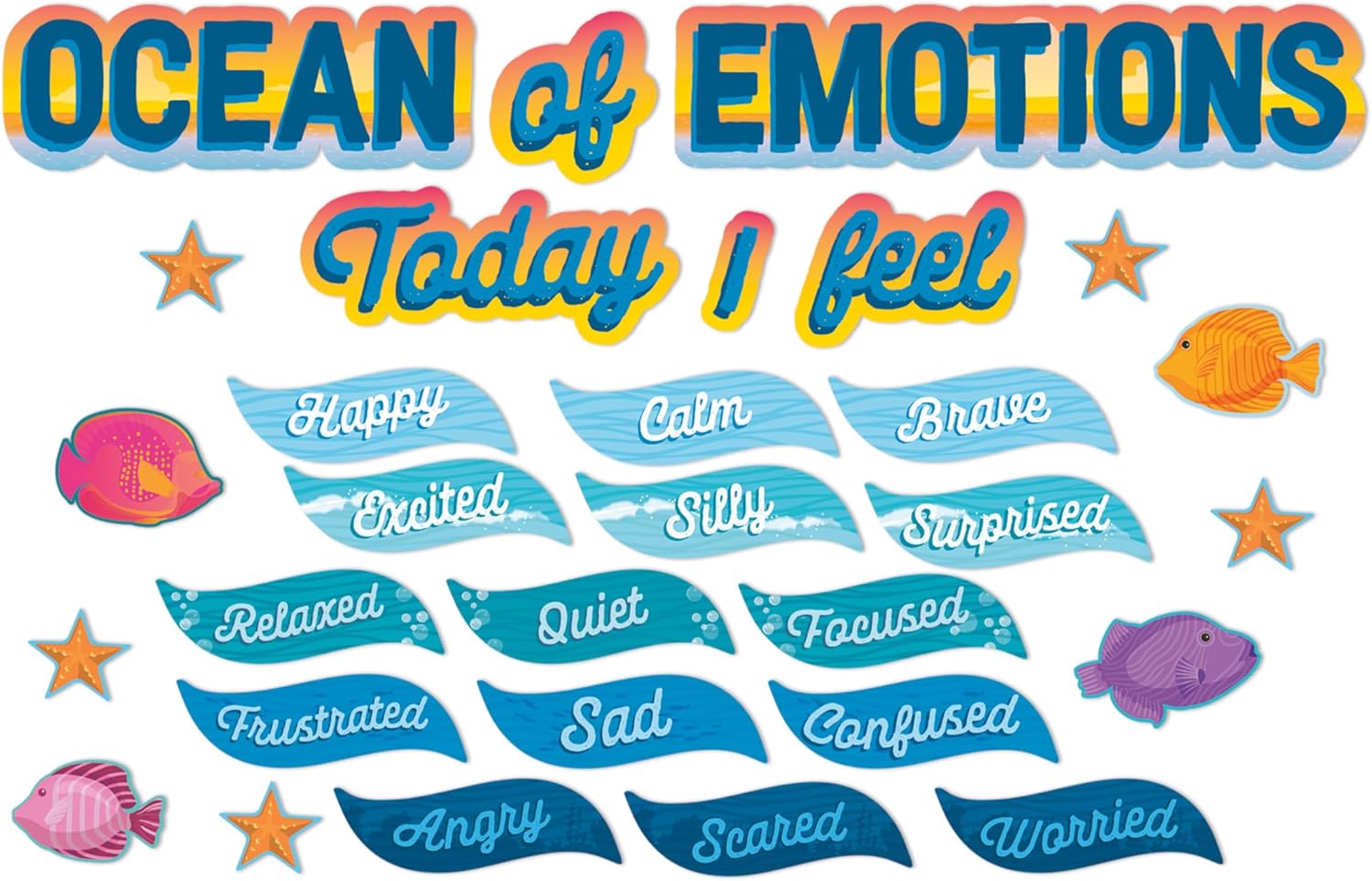 shiyou-847836 Seas The Day Ocean of Emotions Mini Bulletin Board Set ...