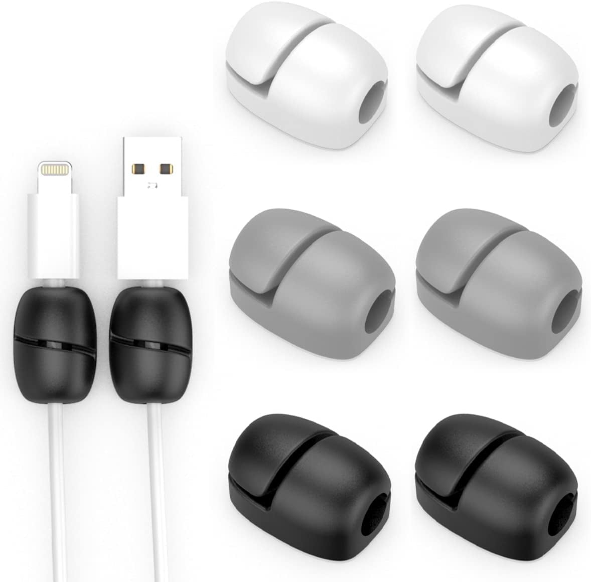 Cable Clips Cord Holder for Desk - Cable Management Clips Adhesive Cord ...